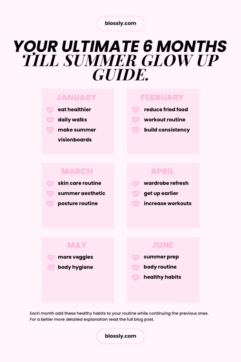 6 Months Till Summer: Your Ultimate 6 Month Glow Up Guide – Blossly