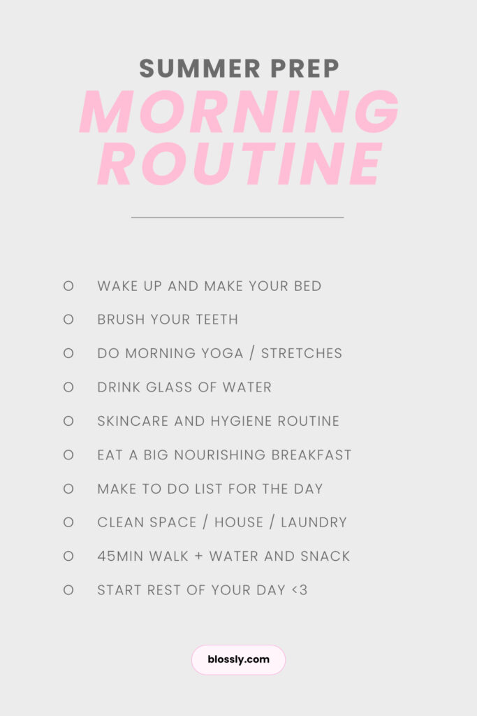 How to Have a 2024 Summer Glow Up | Your daily glow up schedule. – Blossly